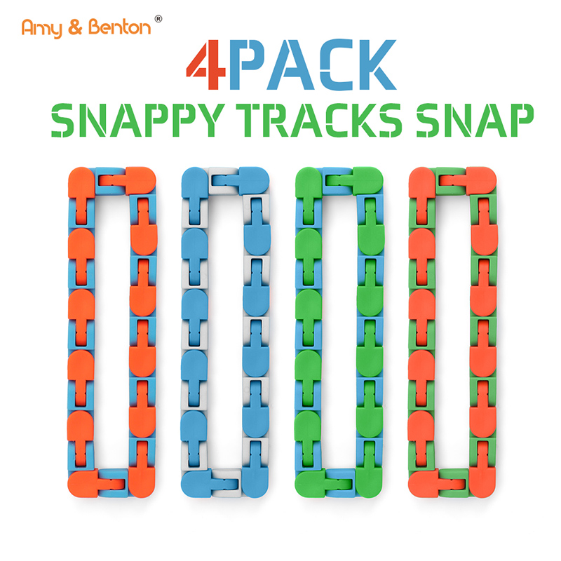 Stress Relief Fidget Toys 68 Pack Wacky Tracks Fidget Toys - 24 Link ...