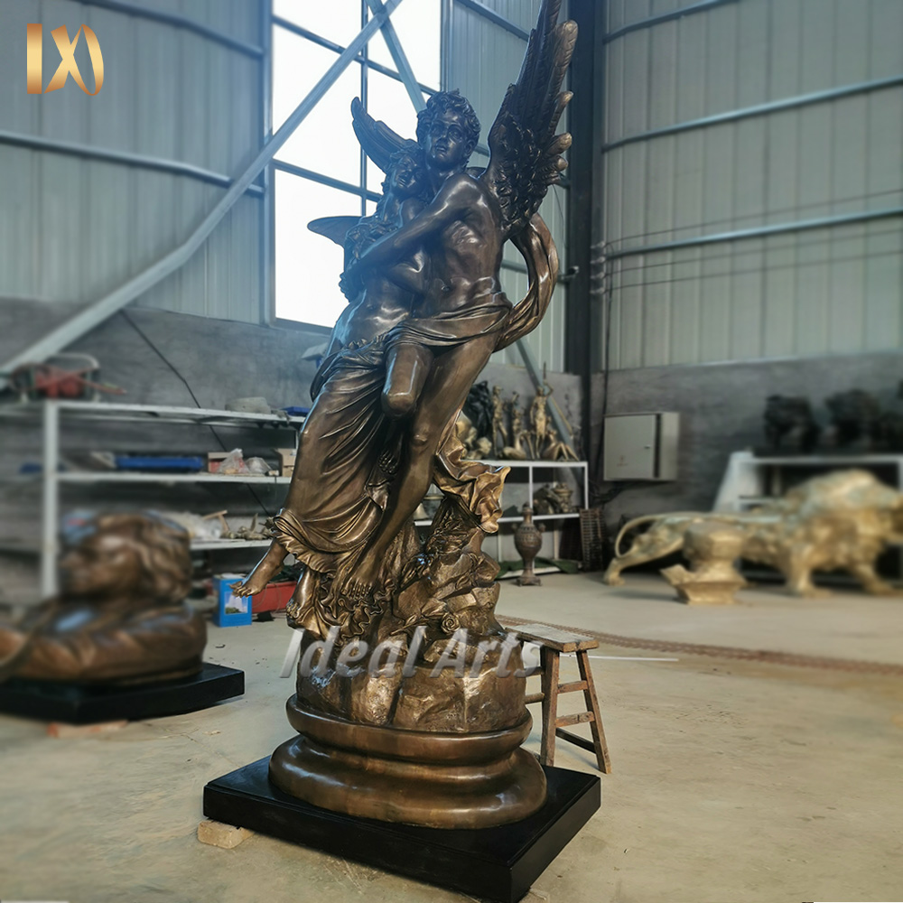 Life-Size Bronze Cupid And Psyche Statue - Hand-Cast By Our Outdoor ...
