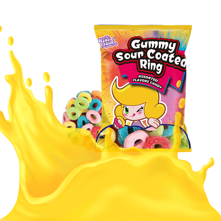 Experience A Burst Of Flavor With Our Sour Coated Gummy Rings - Made ...