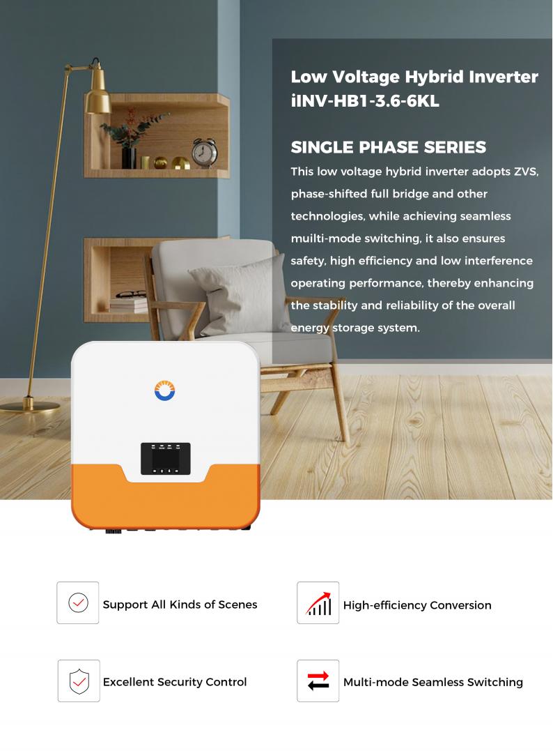 Low Voltage Hybrid Inverter - Buy Direct From The Factory | INV-HB1-3.6-6KL