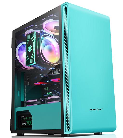 Factory Direct: Get DAOFENG 5 Green ATX Tower Gaming Case With Glass ...