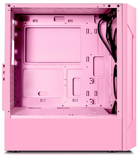 Factory Direct: New Powertrain ES280 Pink & Green Full Tower Gaming ...