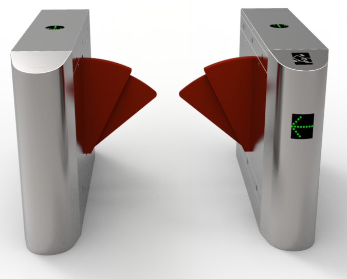 Factory Direct Entrance & Exit Automatic Flap Barrier - Retractable ...
