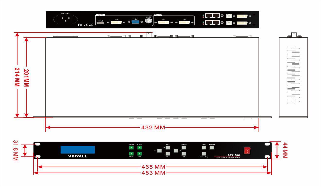 VDWALL LVP100 Video Processor: Factory Direct Deals For Superior Video ...
